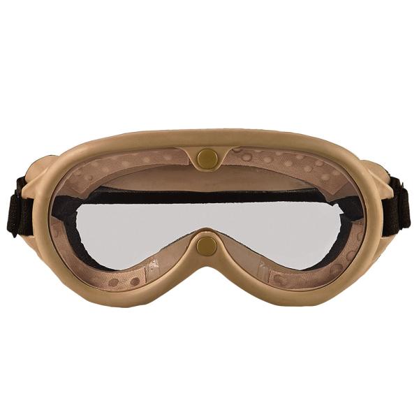 G.I. Type Military Style Sun, Wind & Dust Goggles - Tan