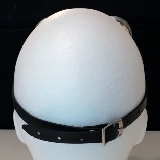 Metal Goggles With Blue Lenses & Rubberized Eye Cups
