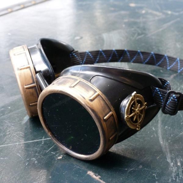 Underground Steampunk Navigator Goggles - the Coal Miner