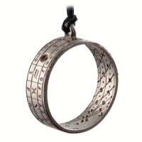 Vintage Monocle Necklace - Brass / Antique Gold Tone