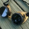 Brass Bee Goggles with Honeycomb Lenses