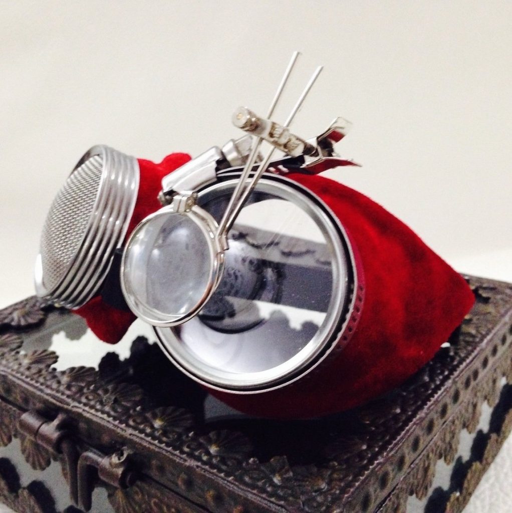 Steampunk Navigator Goggles With Red Lenses